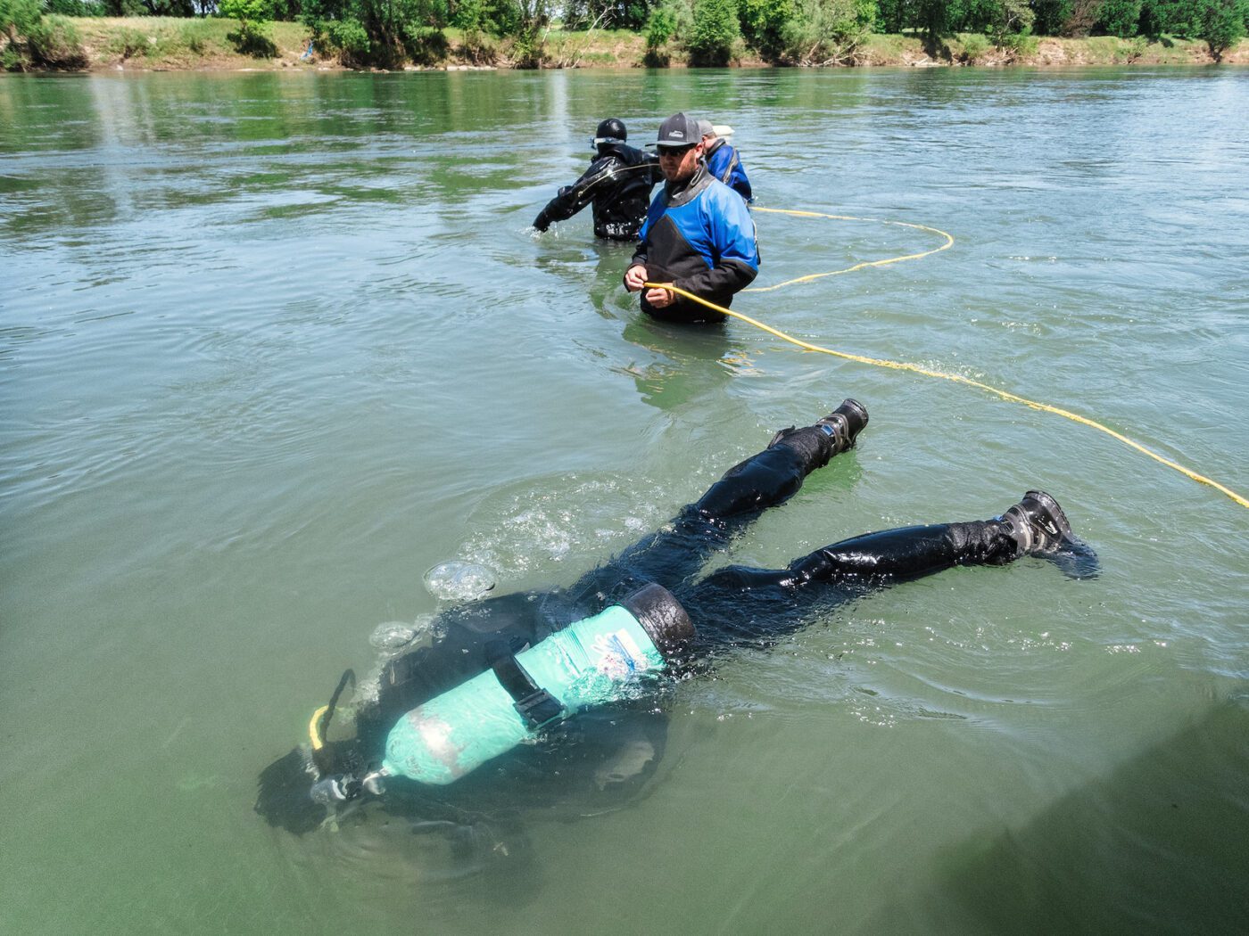 Anti-Spawning Mat Installation - FISHBIO | Fisheries Consultants
